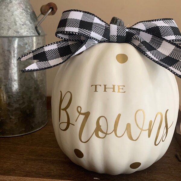 Monogram Pumpkins - Etsy