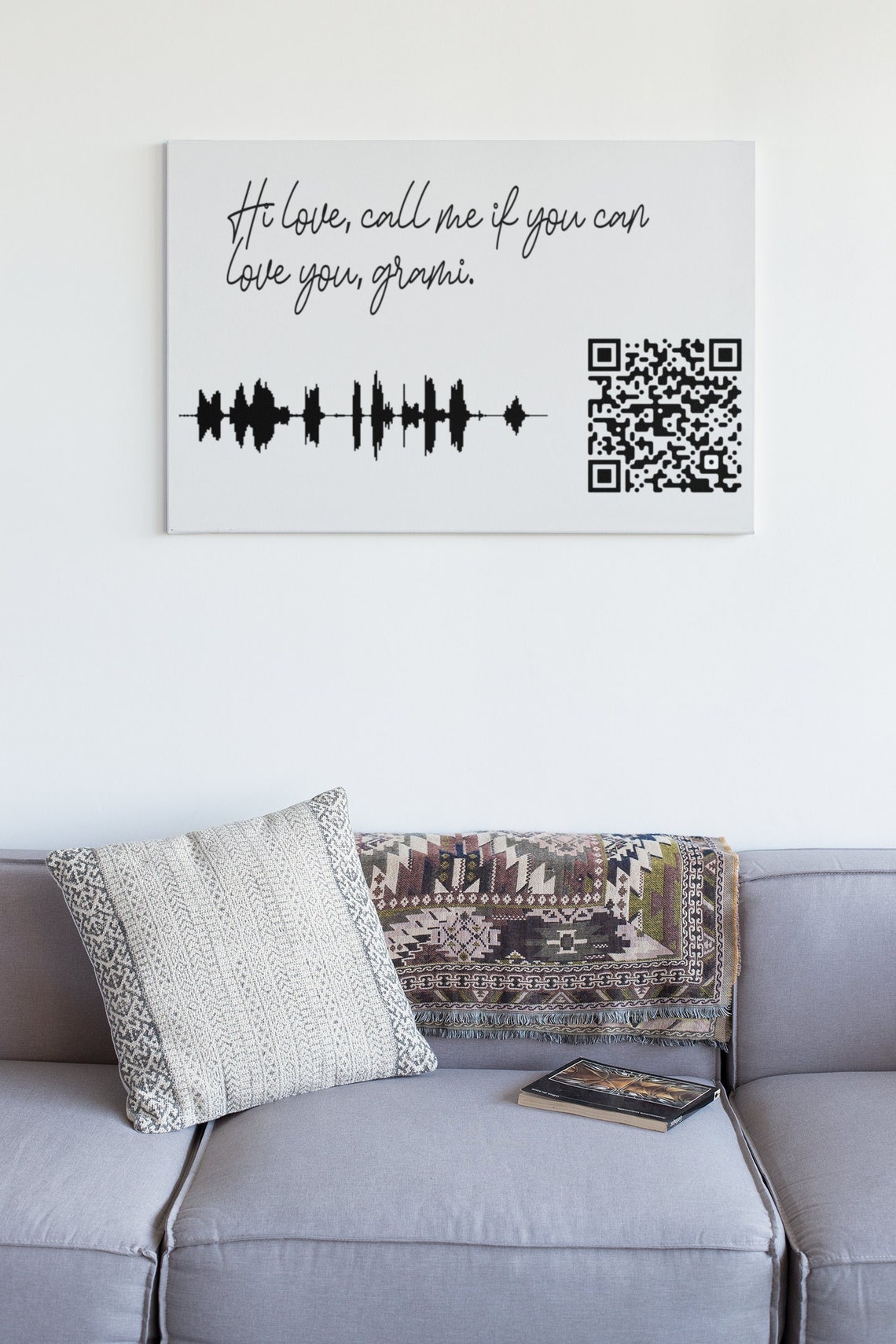 Voicemail Sign Voicemail QR Code Sign QR Soundwave Voice - Etsy