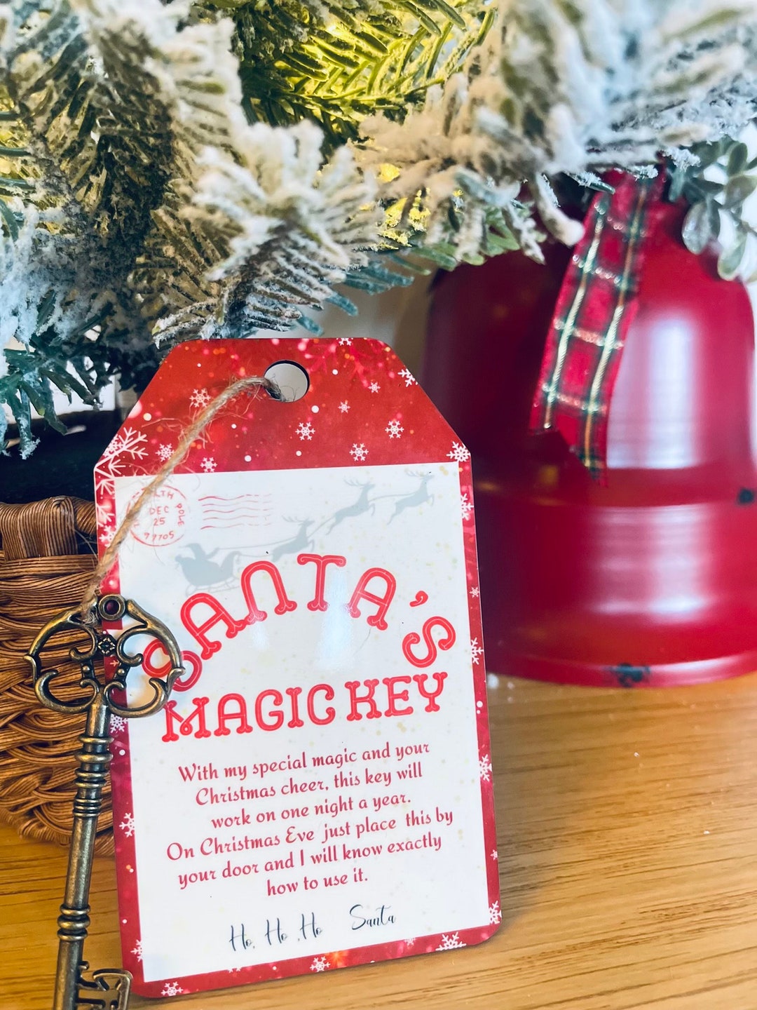 Santa 's Magic Key for the Homes Without a Chimney, Santa Key, Kid's ...