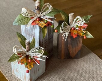 Handcrafted Rustic Wooden Pumpkins - Etsy