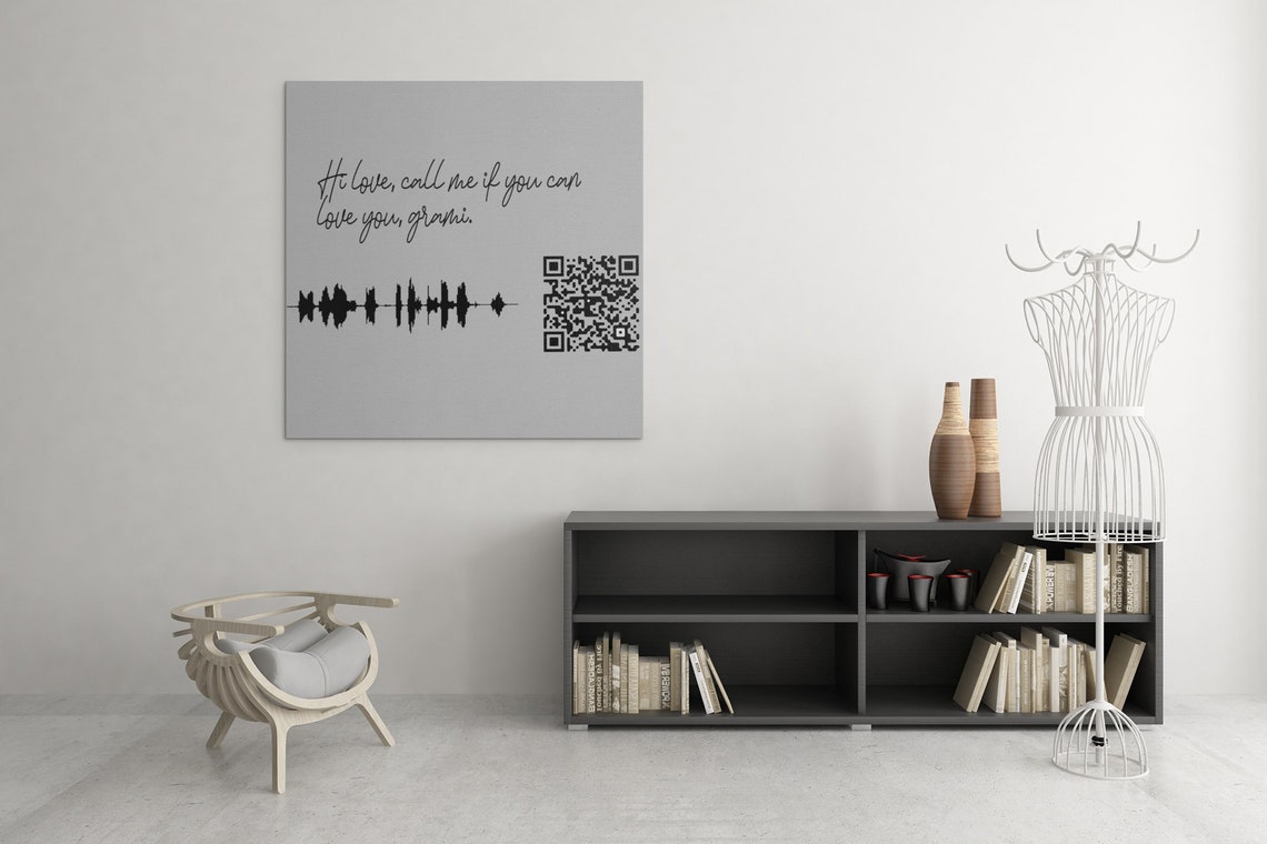 Voicemail Sign Voicemail QR Code Sign QR Soundwave Voice - Etsy