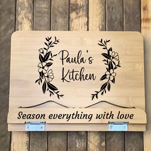 Handmade Cookbook Holder, Cookbook Stand, Cook Book Holder, Kitchen ...