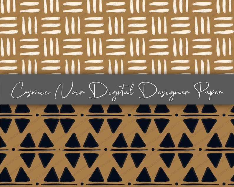 Designer Mudcloth Digital Paper | Seamless Scrapbook Paper | Digital ...