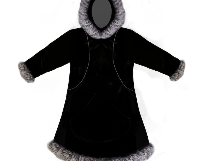 60s Eskimo Parka Arctic Rabbit Fur Hooded Winter Parka Jacket - Etsy