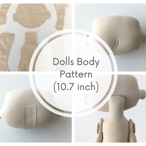 Doll Pattern, Body and Dolls Clothing , PDF Pattern for 10.7 Inch(27 Cm ...