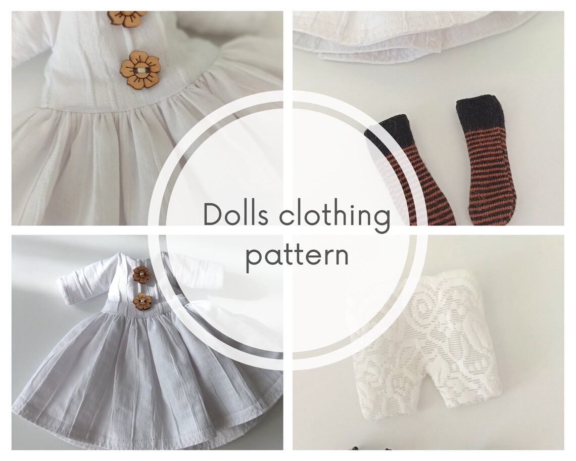 Doll Pattern Body and Dolls Clothing PDF Pattern for 10.7 - Etsy