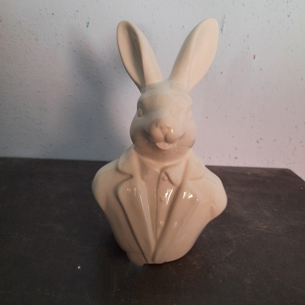 Rabbit Bust - Etsy