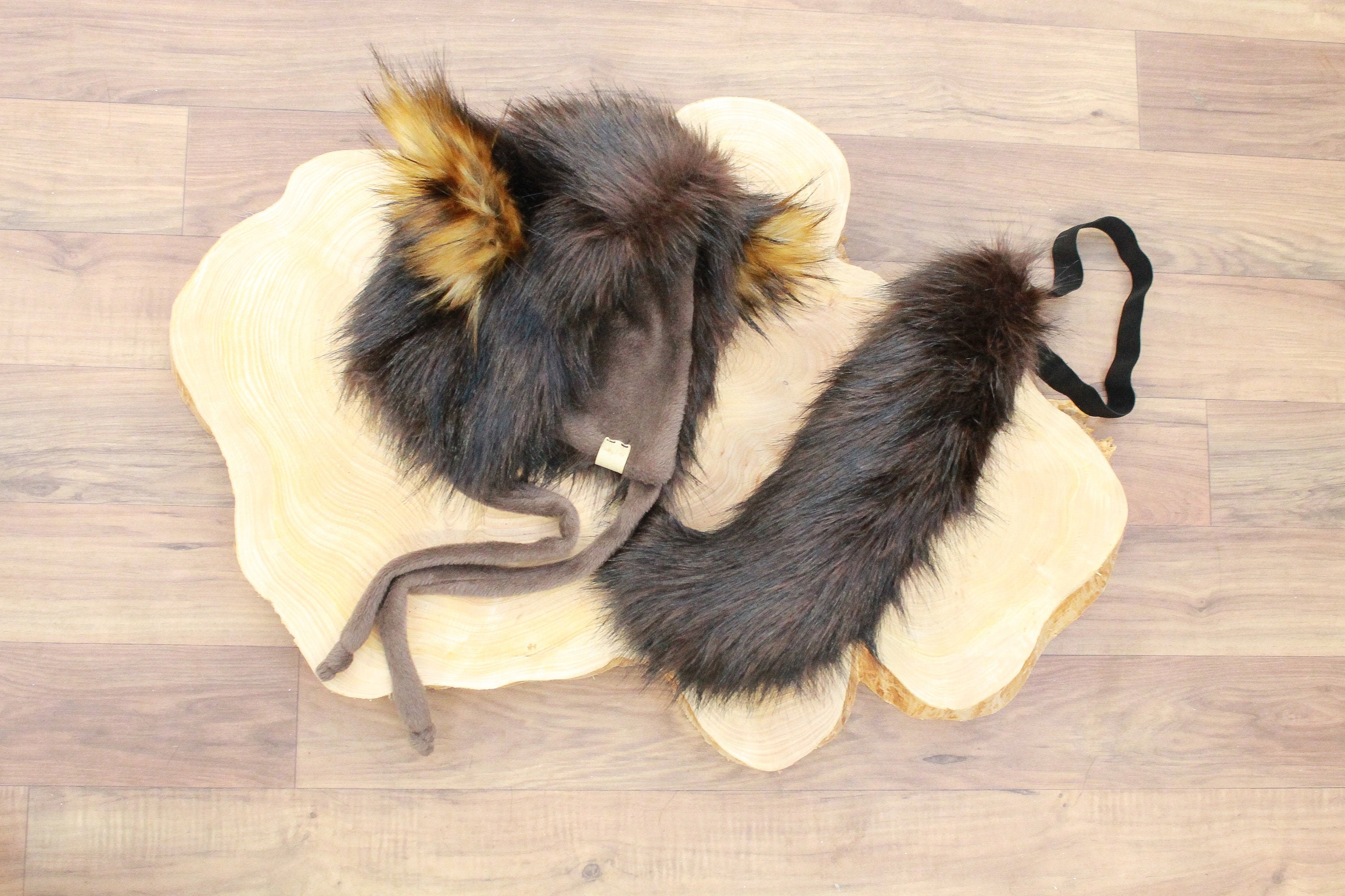 Handmade Faux Fur Wolf Hat and Tail Set. - Etsy