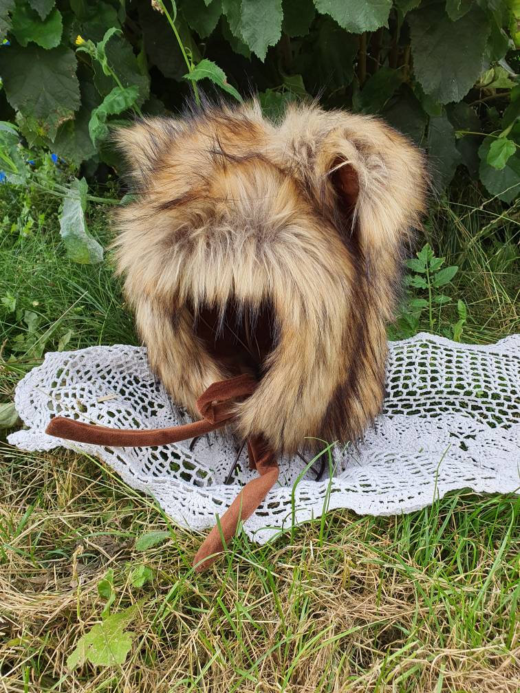 Wolf Faux Fur Winter Hat and Tail | Etsy
