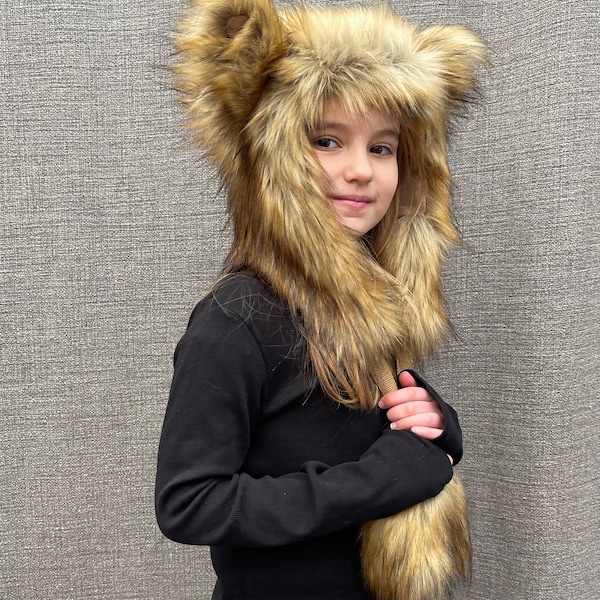 Trapper Wolf Hat - Etsy