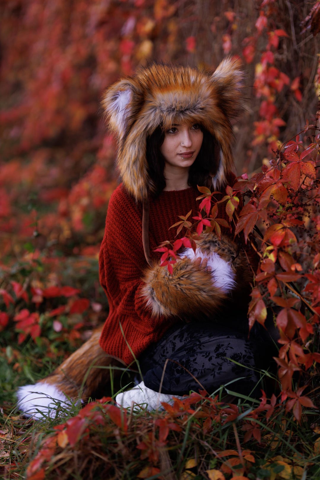 Fox Style Costume, Hat&tail - Etsy