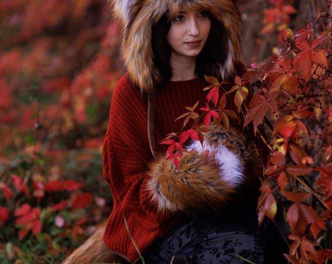 Fox Style Costume, Hat&tail - Etsy