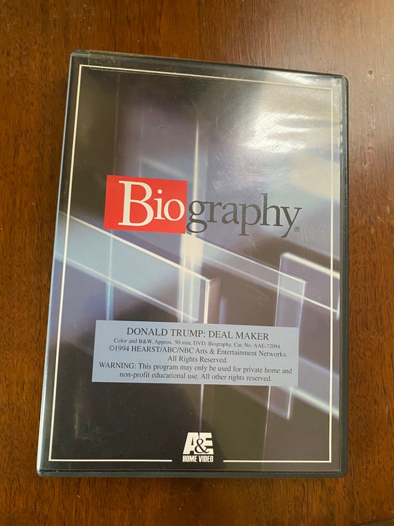 Biography of Former President Donald Trump A&E DVD Deal | Etsy