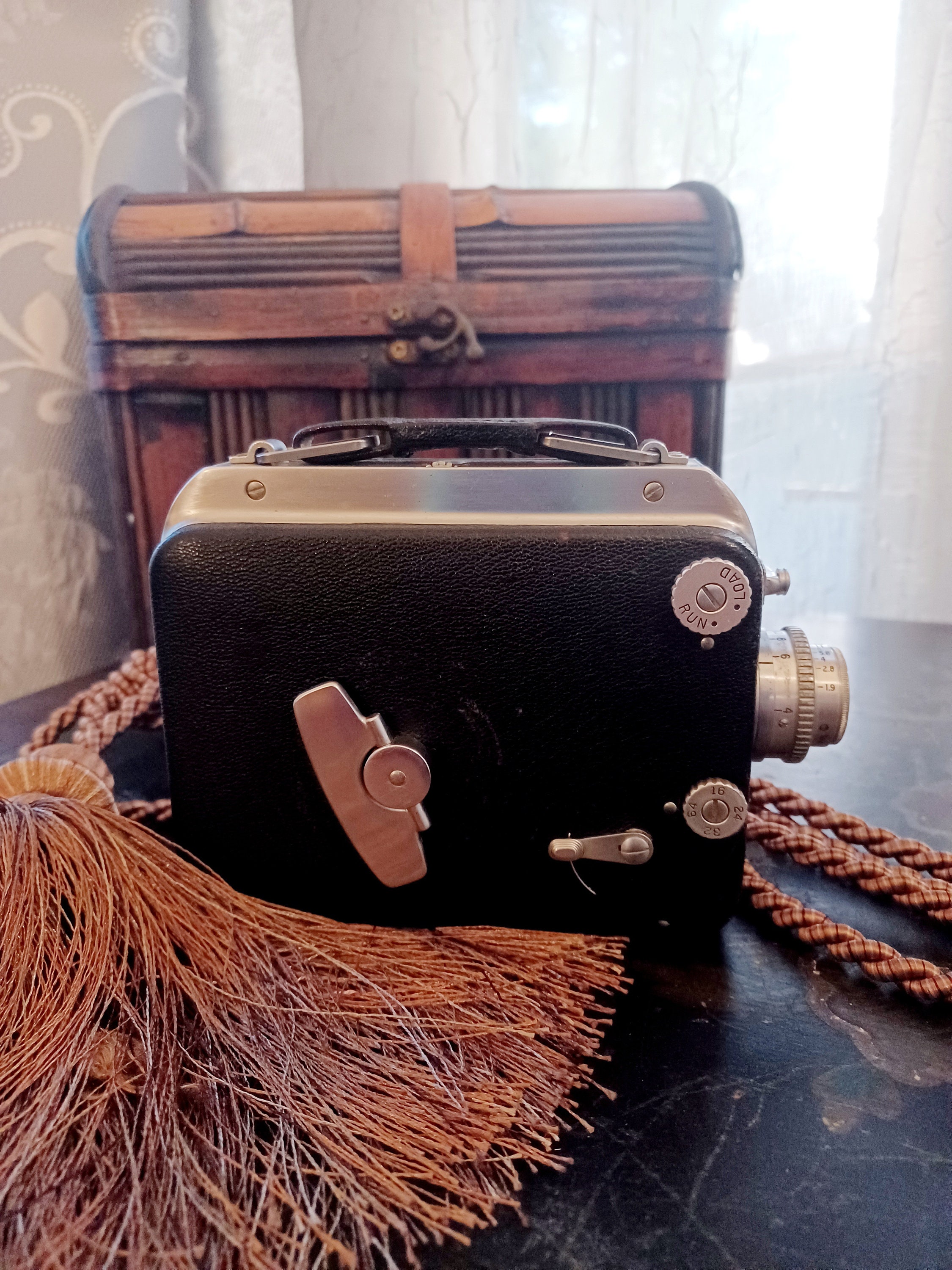 1936 Magazine Cine Kodak 8 Mm Movie Camera, Antique Film Studio Shelf ...