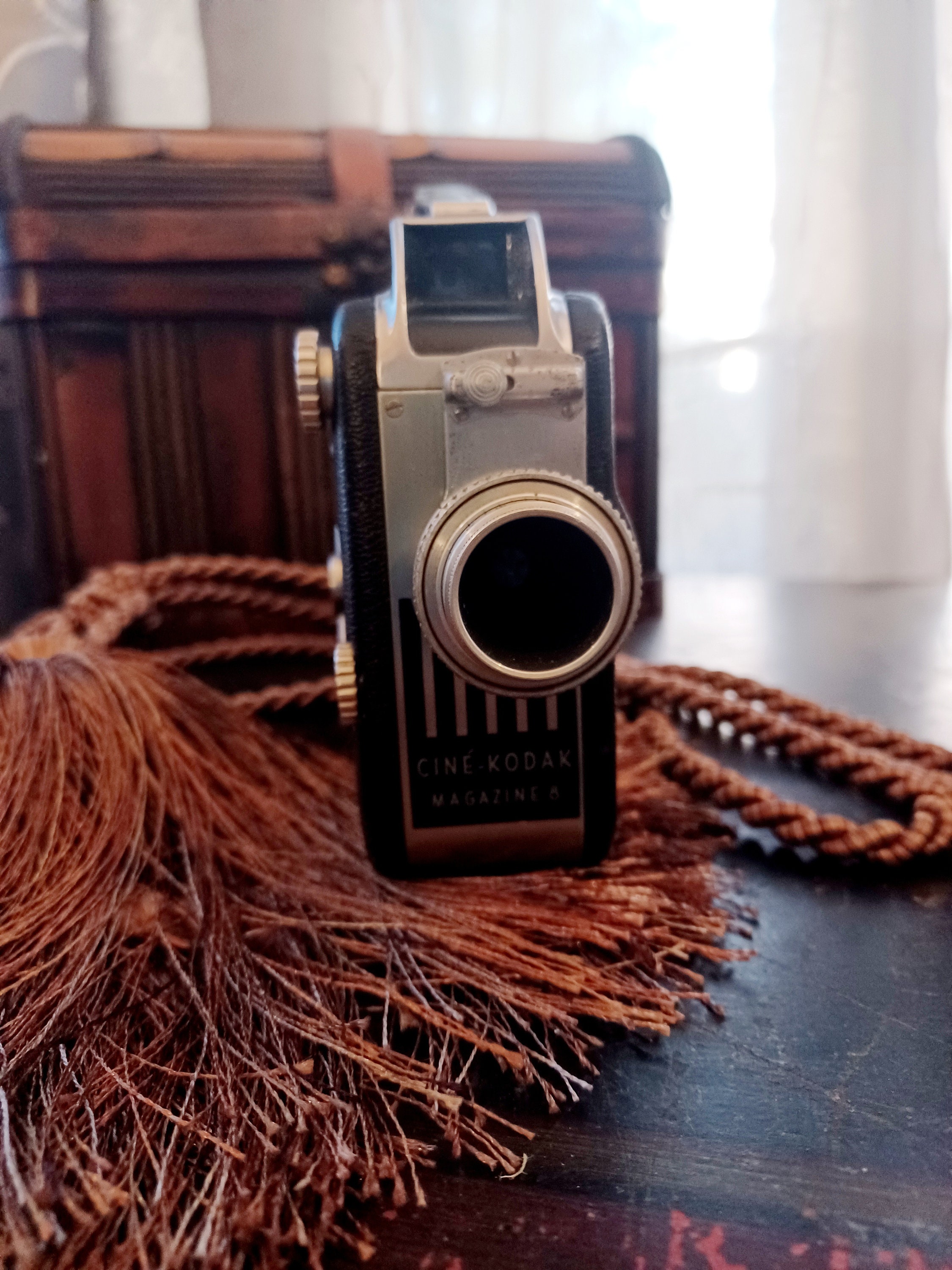 1936 Magazine Cine Kodak 8 Mm Movie Camera, Antique Film Studio Shelf ...