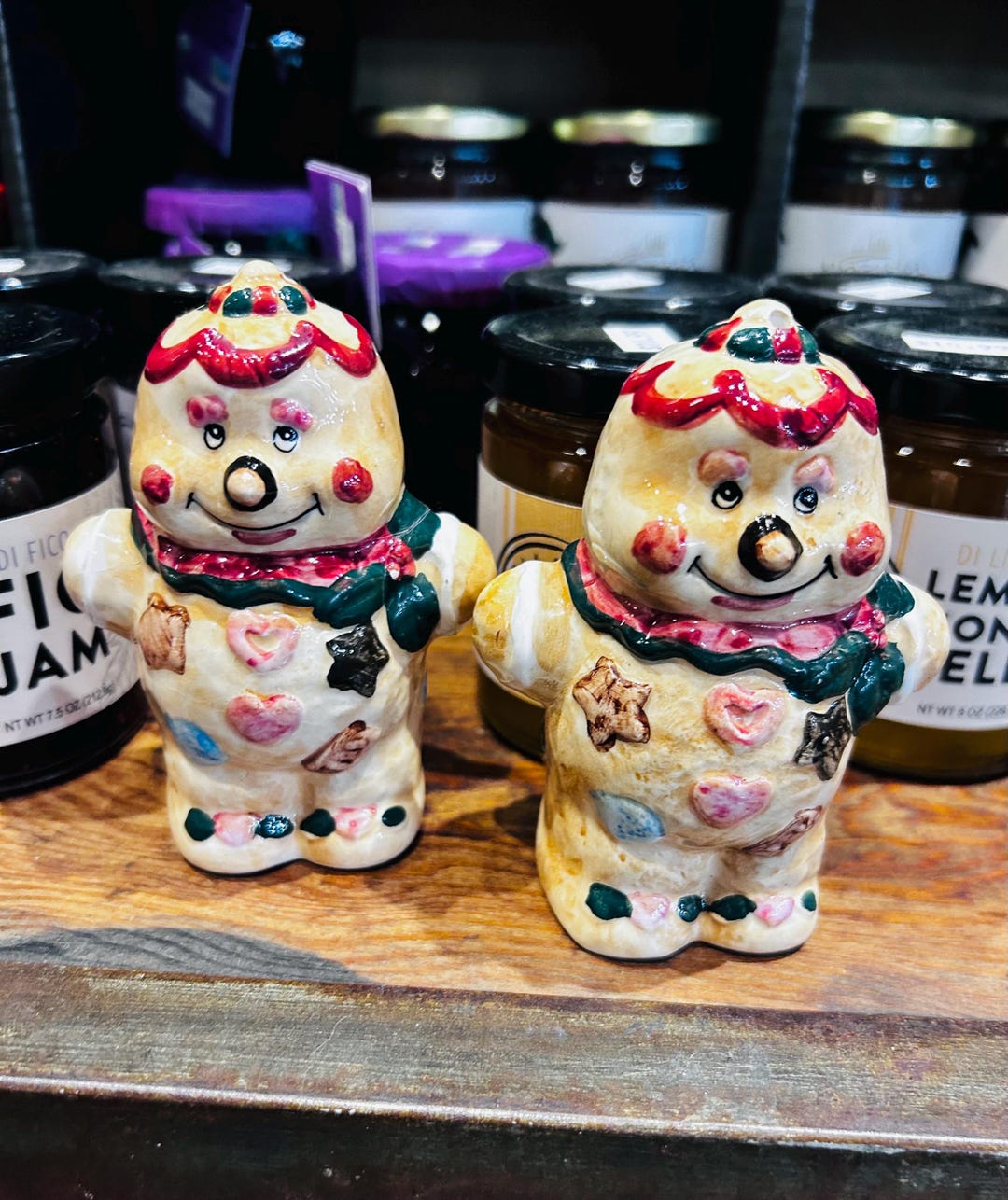 Vintage Jay Imports Gingerbread Men Salt and Pepper Shaker Set - Etsy
