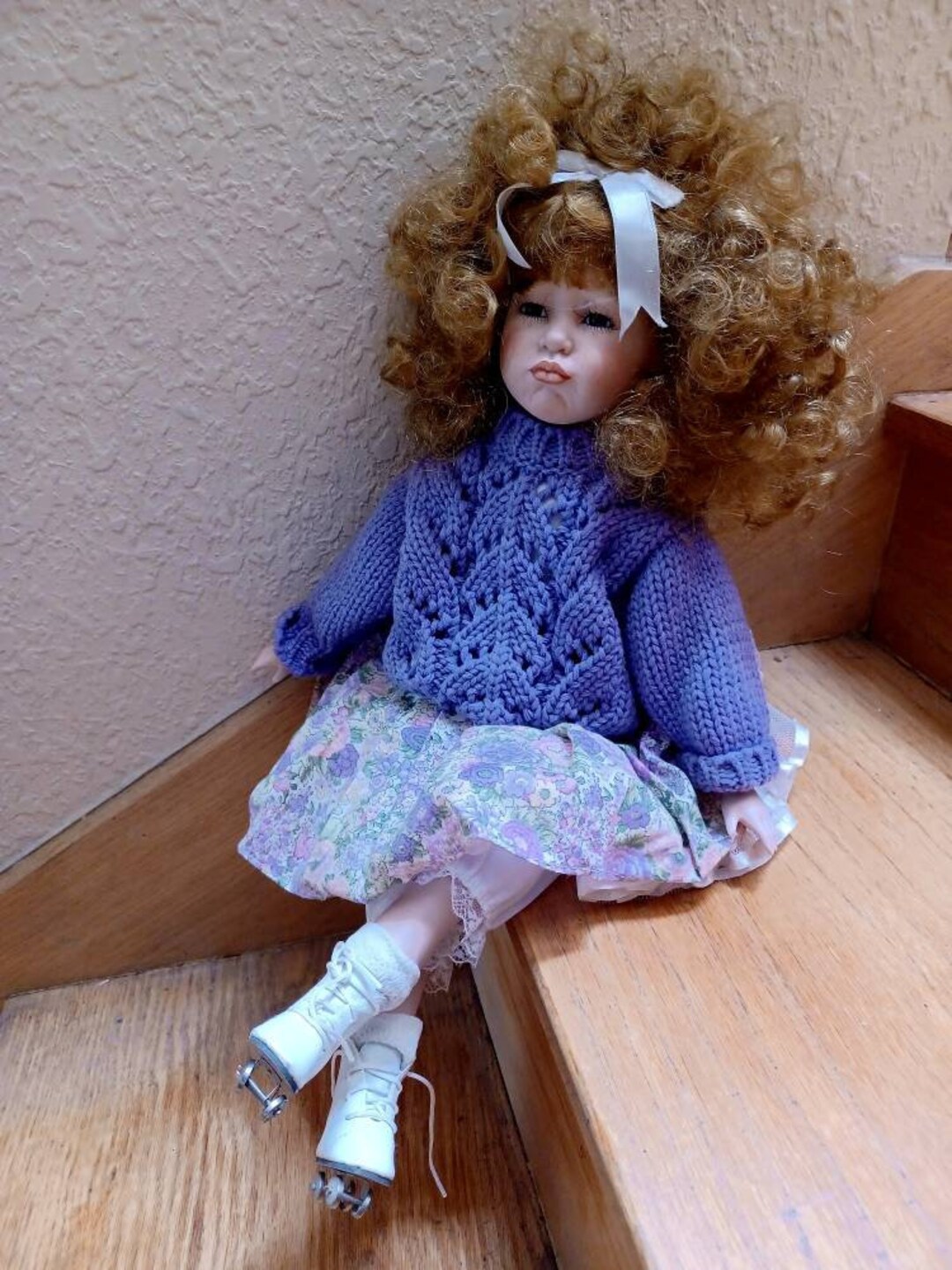 18 Inch Pouting Susie, Signed by the Artist Gustave Wolf, the Wimbledon ...