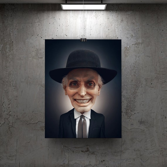 Horror HEDZ Reverend Kane Matte Print - Etsy