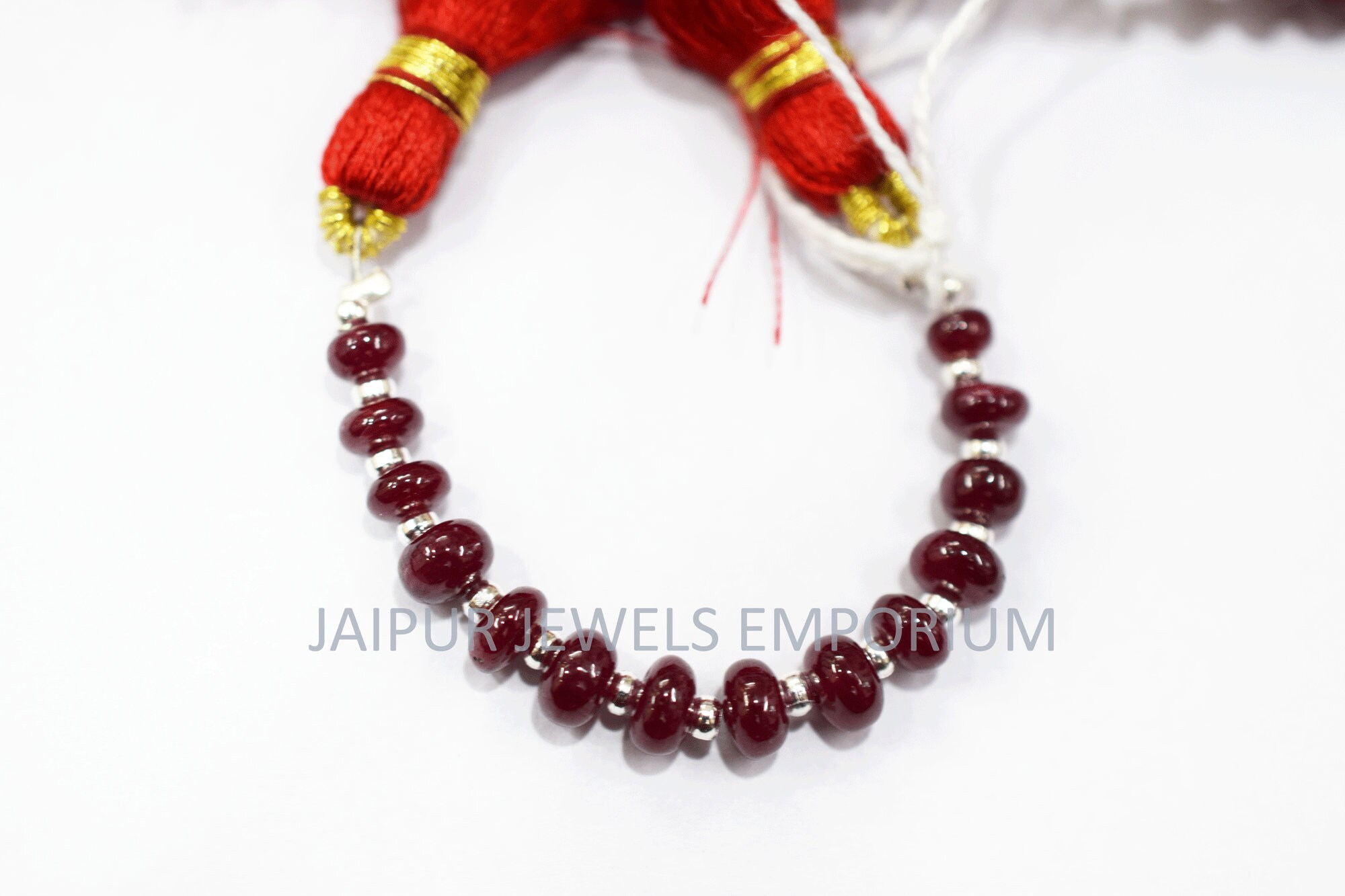 Longido Ruby Smooth Beads Longido Ruby Rondelle Beads sold - Etsy UK