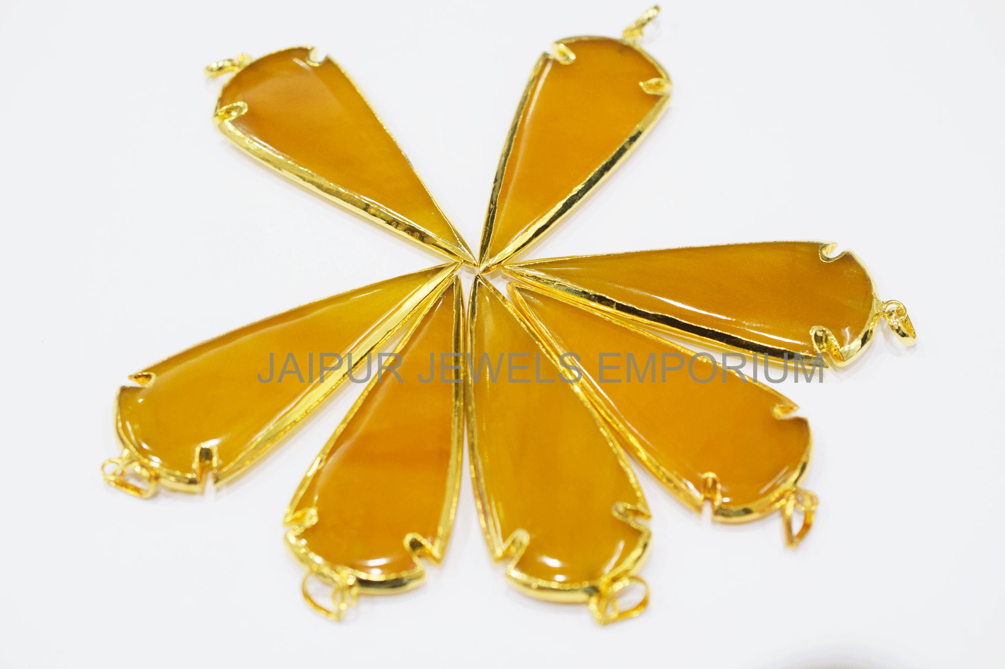 Beautiful Yellow Chalcedony Arrowhead Pendant Yellow - Etsy UK