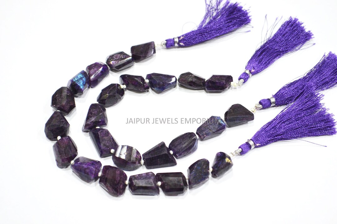 Flashy Purple Labradorite Laser Cut Nuggets Shape Beads ,purple ...
