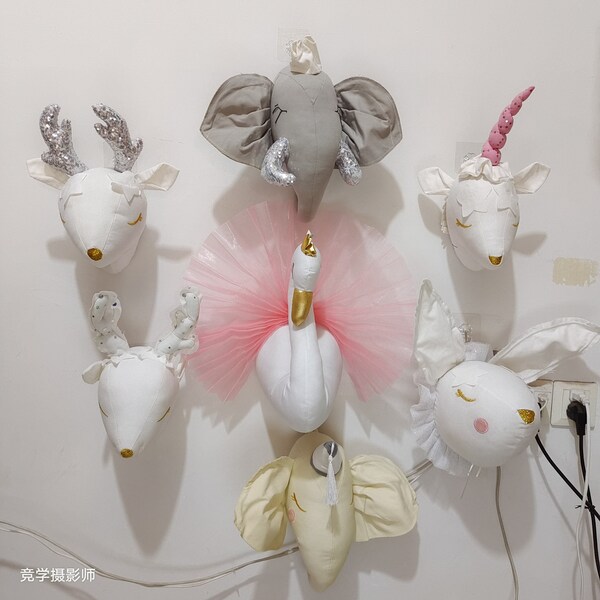 Stuffed Animal Head - Etsy