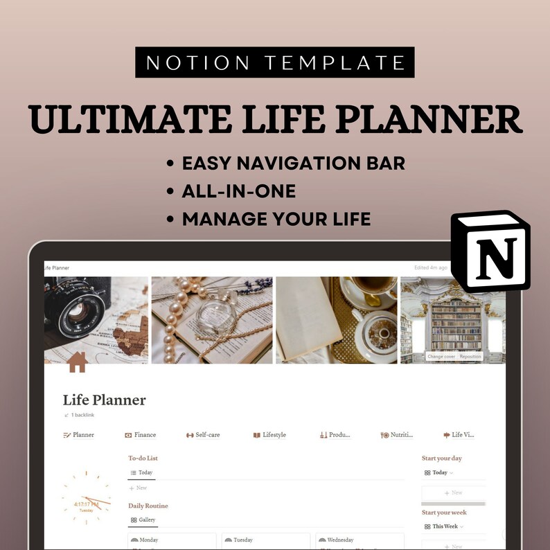 Notion Ultimate Life Planner 2023 All in One Notion Template - Etsy