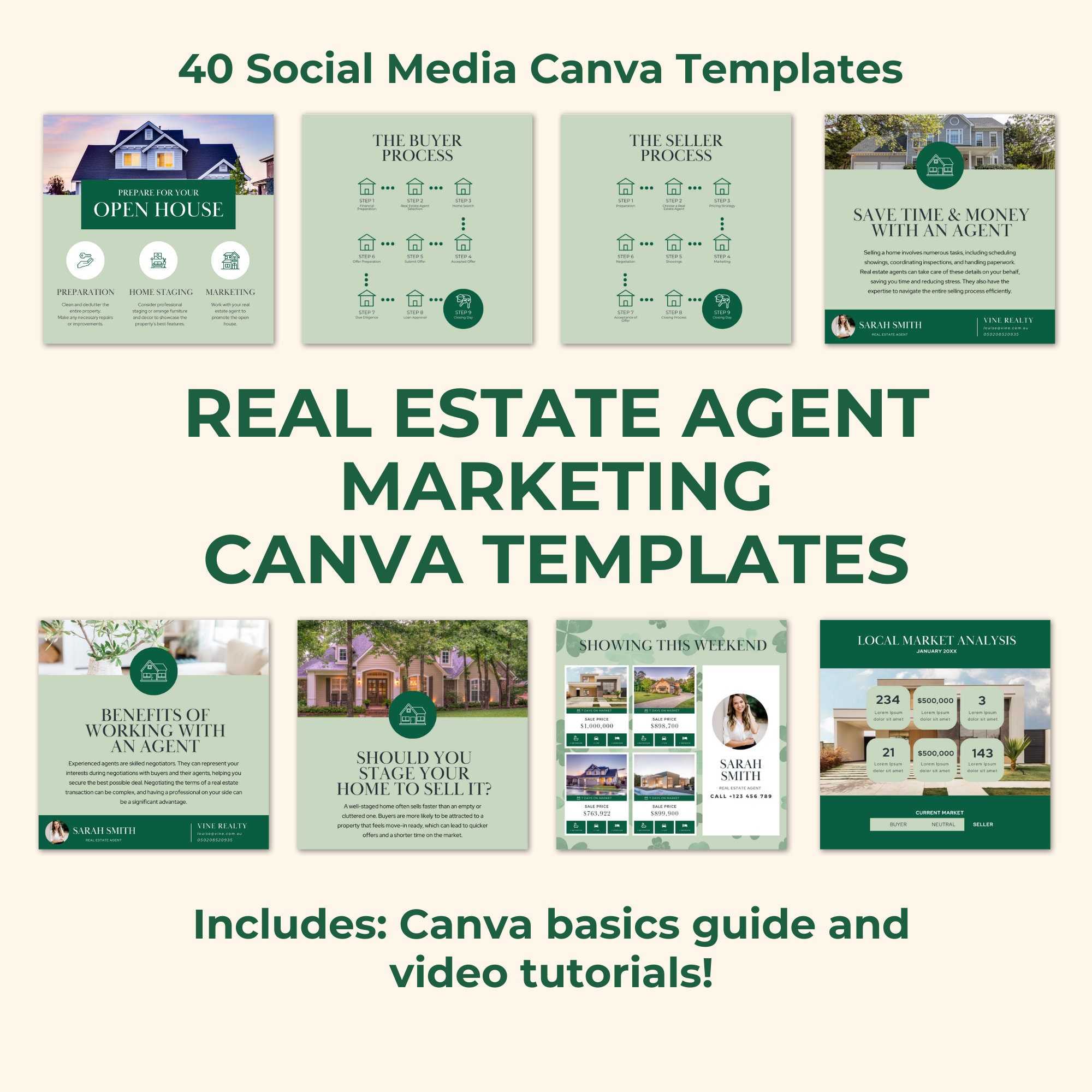 March Real Estate Marketing Templates, St Patricks Day Real Estate ...