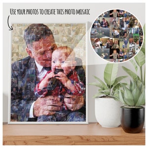 Personalised Mosaic Photo Collage Photo Collage Print - Etsy