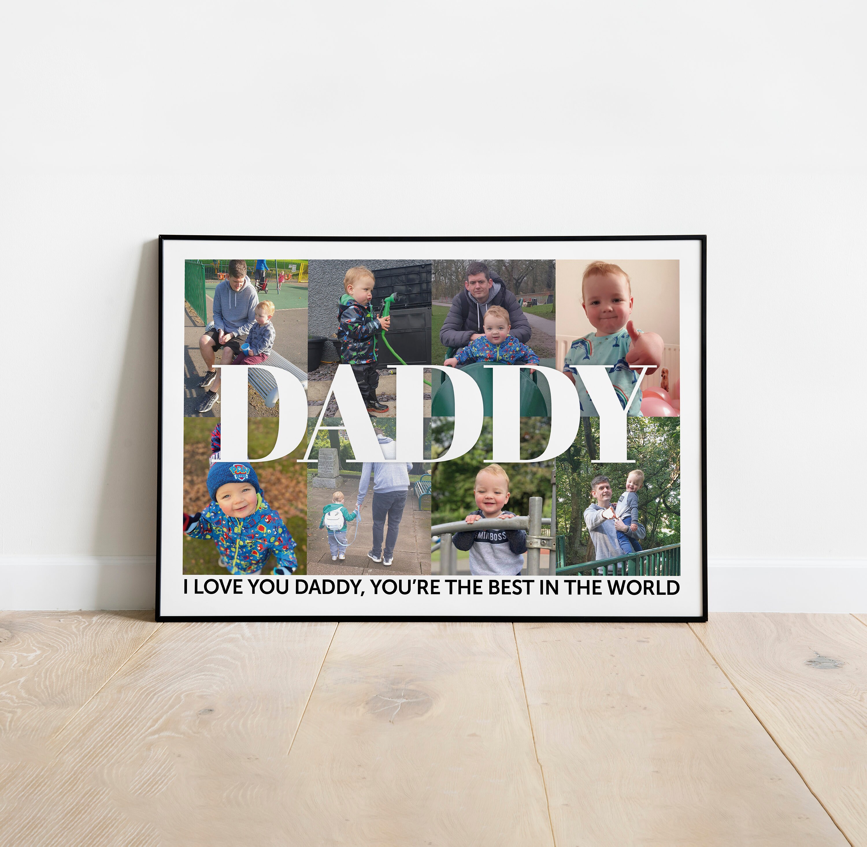 Personalised Daddy Photo Collage Print With Your Images & - Etsy UK