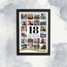 Personalised 18th Photo Collage, Photo Grid Print, Wall Art ...