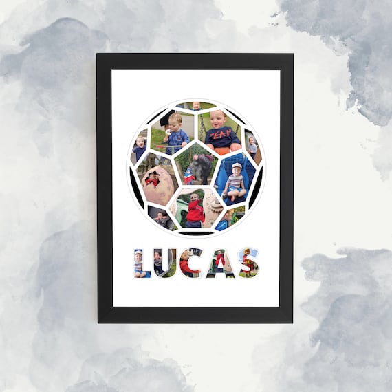 Football Photo Collage Personalised Photo Collage Sport - Etsy UK