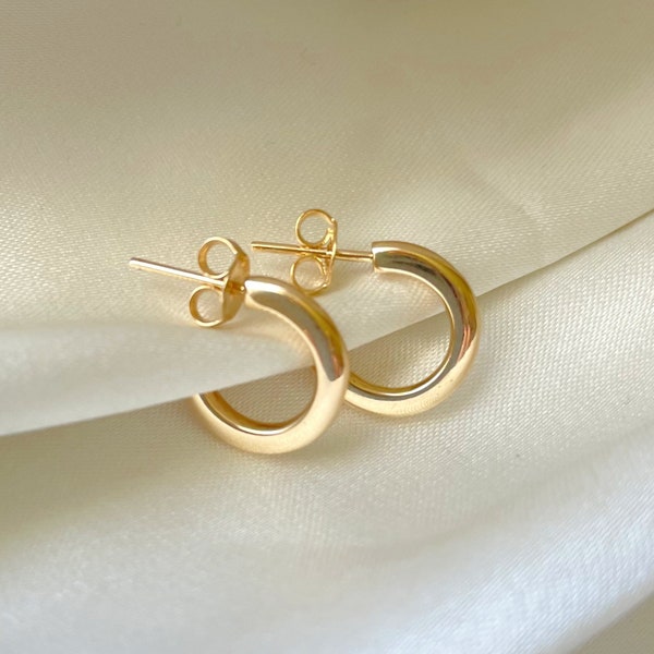 Small Gold Hoops - Etsy