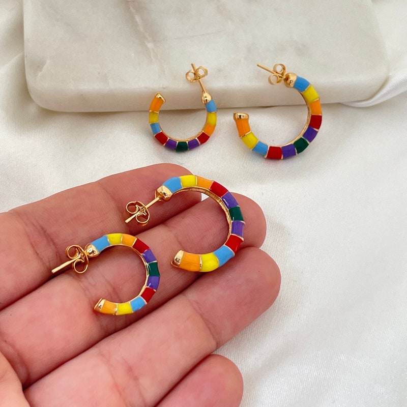 Multicolor Earrings - Etsy
