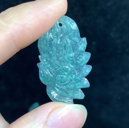 1 Pair of Jade Foxes, Meticulously Carved Fox, Personality Fox Pendant ...