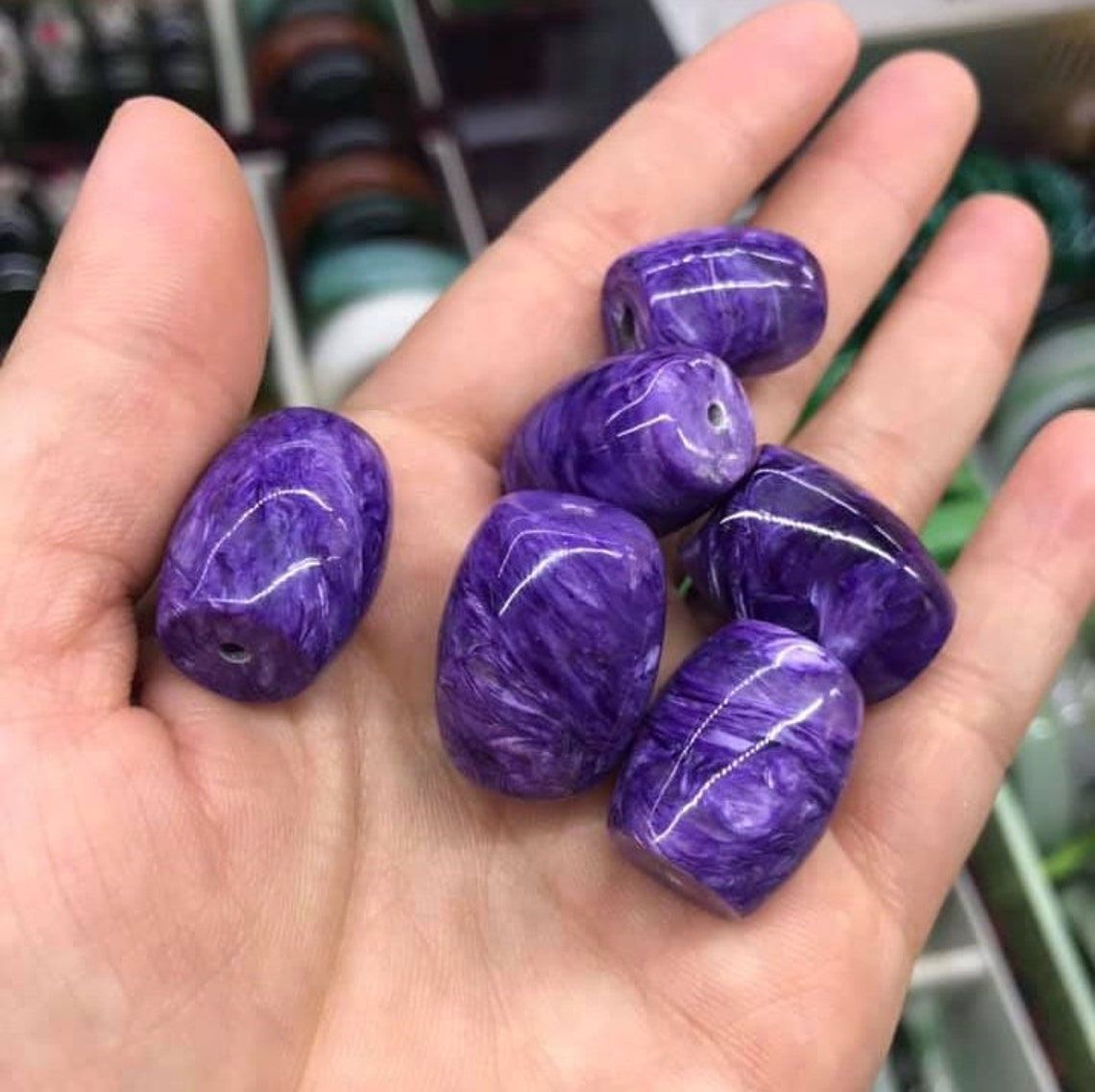 Purple Dragon Eye Stone Pendant Gift for Her Personalized - Etsy