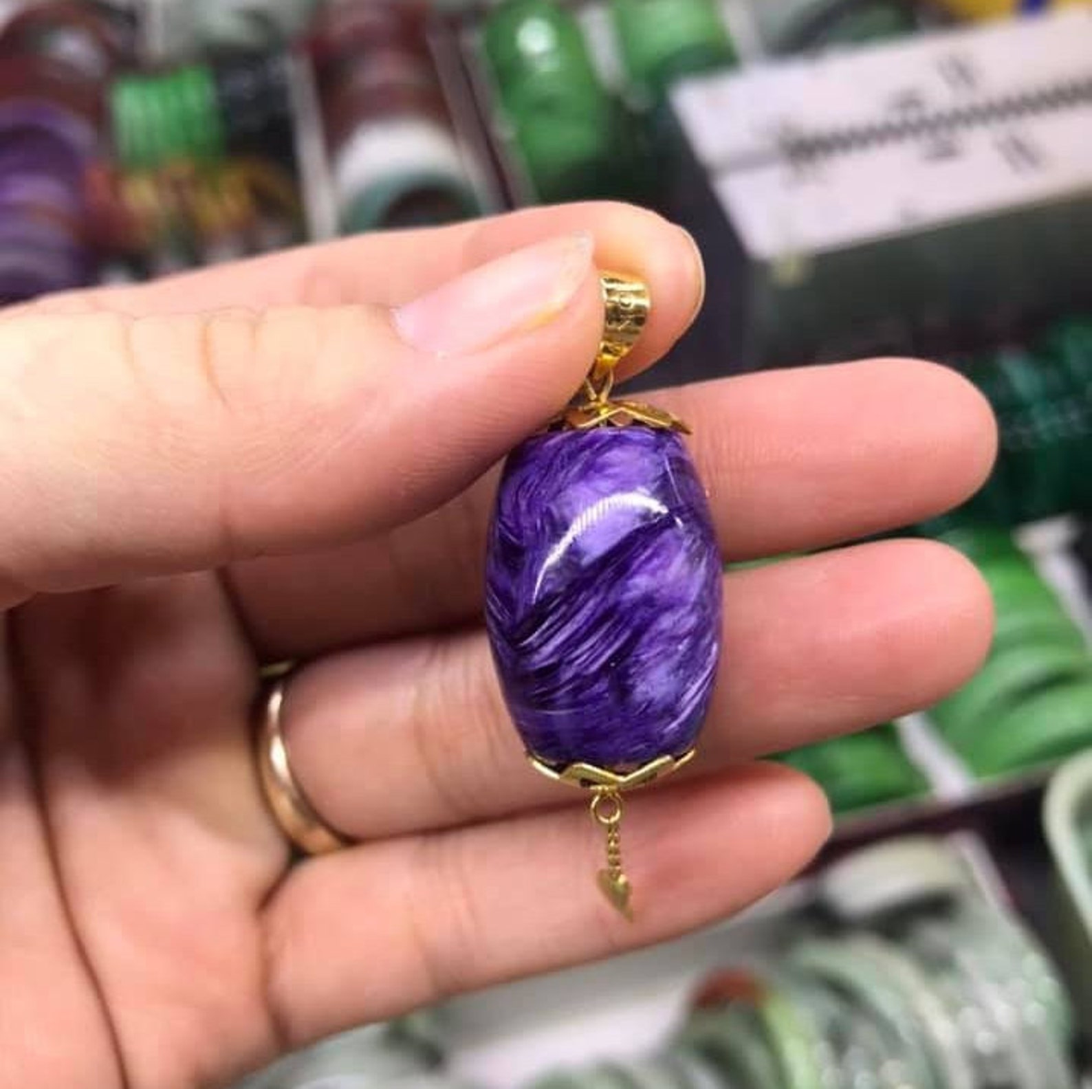 Purple Dragon Eye Stone Pendant, Gift for Her, Personalized Gift, Gift ...