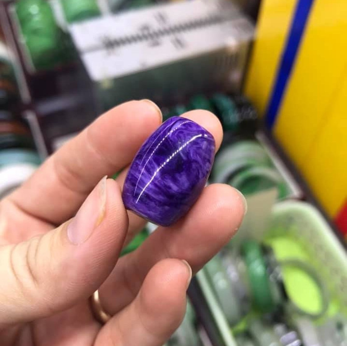 Purple Dragon Eye Stone Pendant Gift for Her Personalized - Etsy