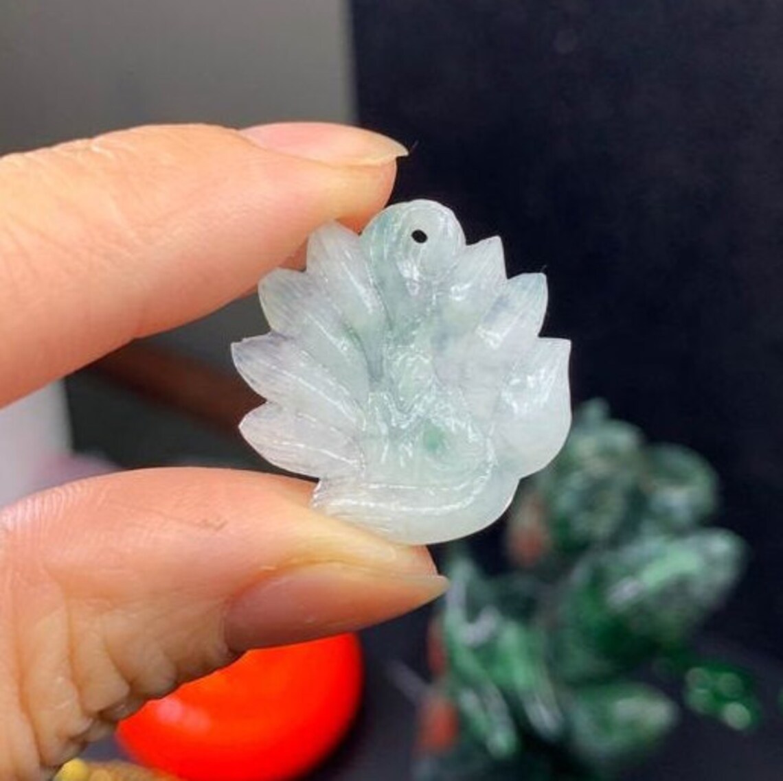 1 Pair of Jade Foxes, Meticulously Carved Fox, Personality Fox Pendant ...