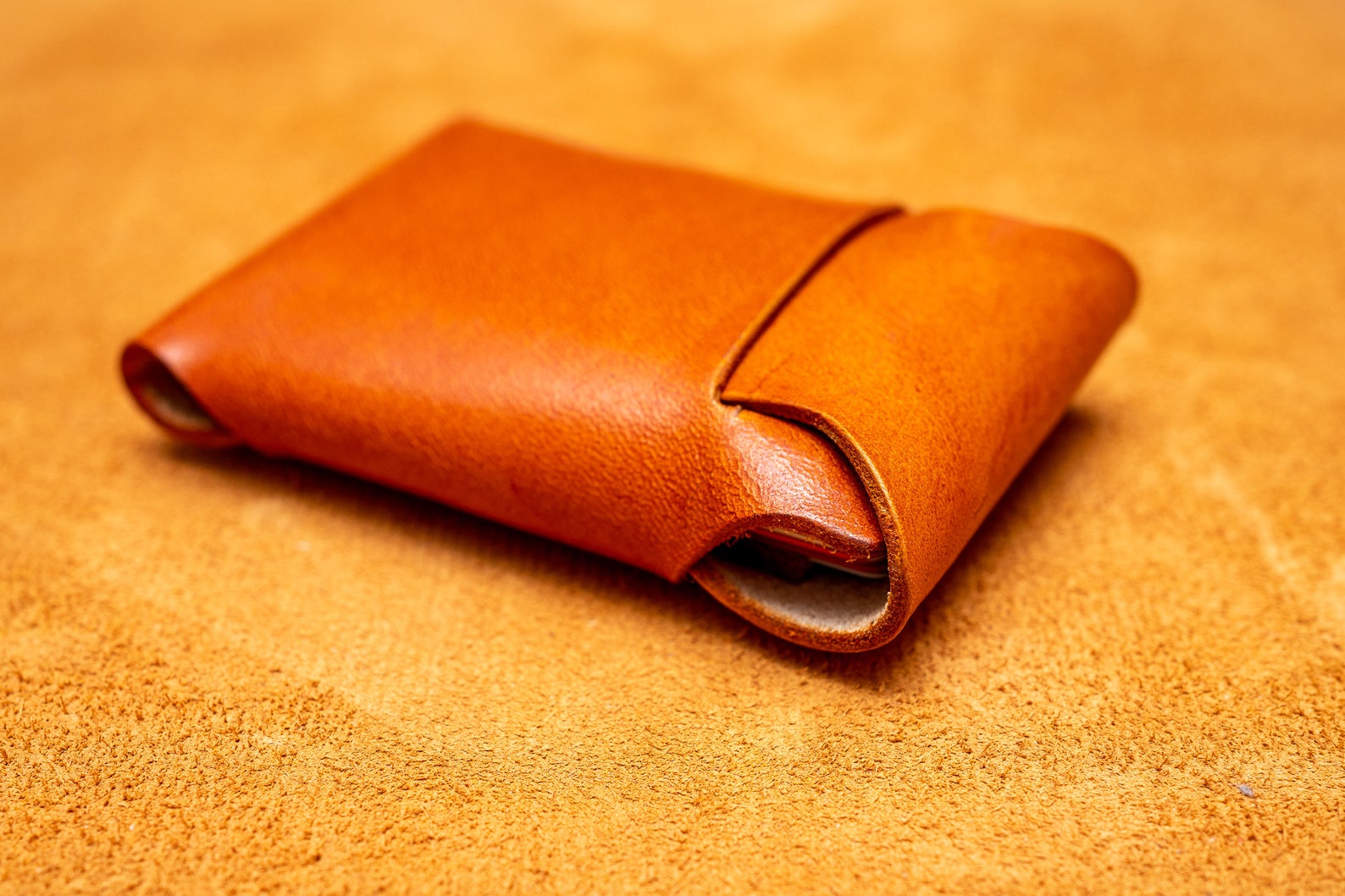 Leather Origami Wallet Pattern Non-stitched Leather Card - Etsy