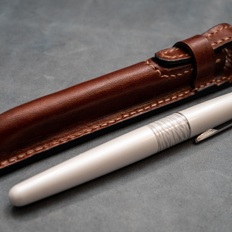 Leather Pen Holder - Etsy