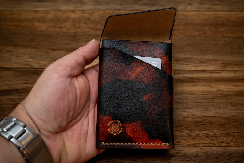 Wallet No. 02 Minimalist Wallet Mens Leather Slim Wallet - Etsy