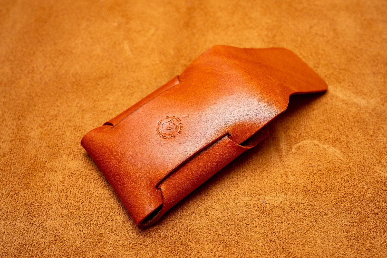 Leather Origami Wallet Pattern Non-stitched Leather Card - Etsy