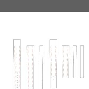18 Printable Watch Strap Templates / 18-20-22mm 3 Sizes / Tapered and ...