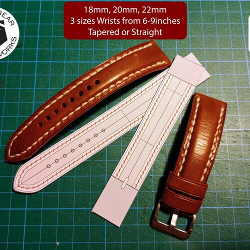 18 Printable Watch Strap Templates / 18-20-22mm 3 Sizes / - Etsy