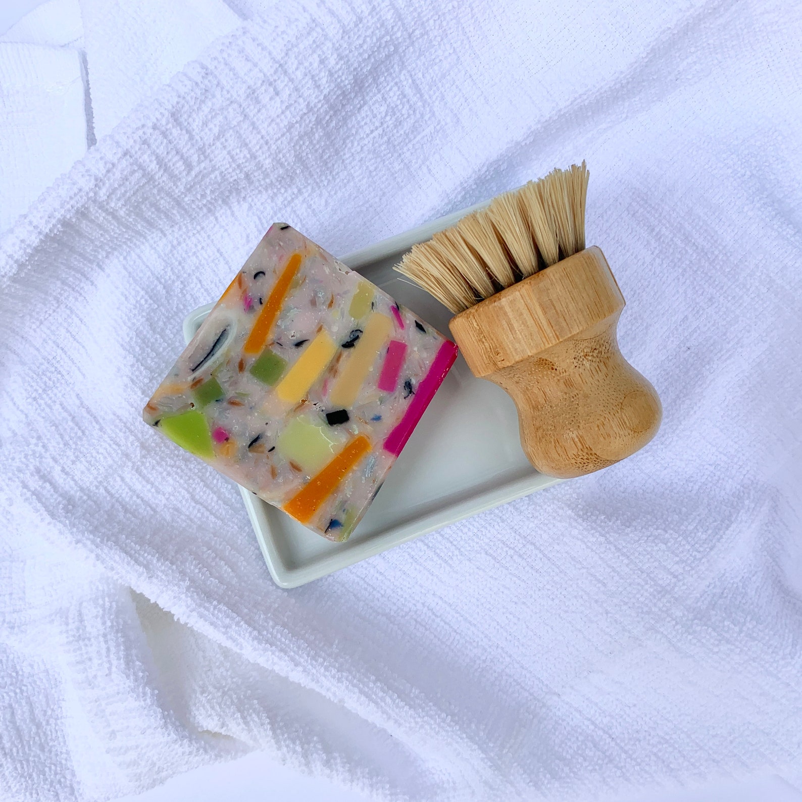 Confetti Solid Dish Soap Zero Waste Recycled Soap - Etsy