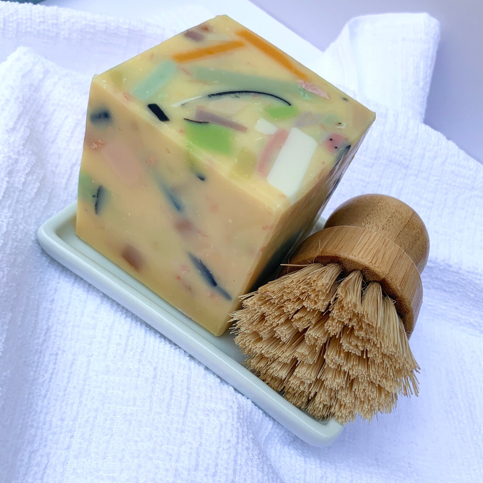 Confetti Solid Dish Soap Zero Waste Recycled Soap - Etsy