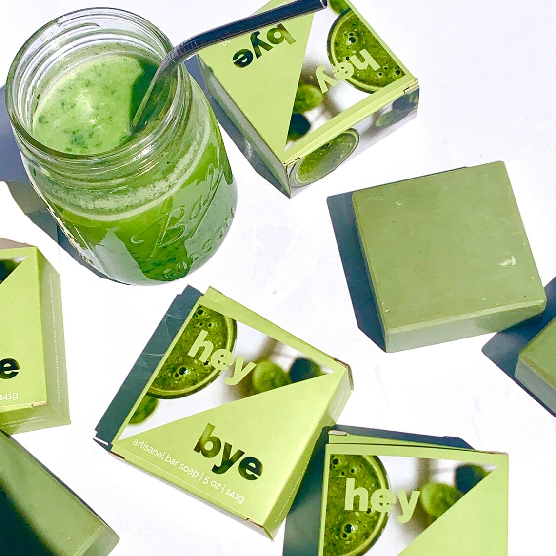 Jabón de batido verde / Té verde / Manzana verde / Jabón artesanal ...