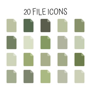 Green Desktop Folder Icons for Macbook, Computer Desktop Icons, Mac ...