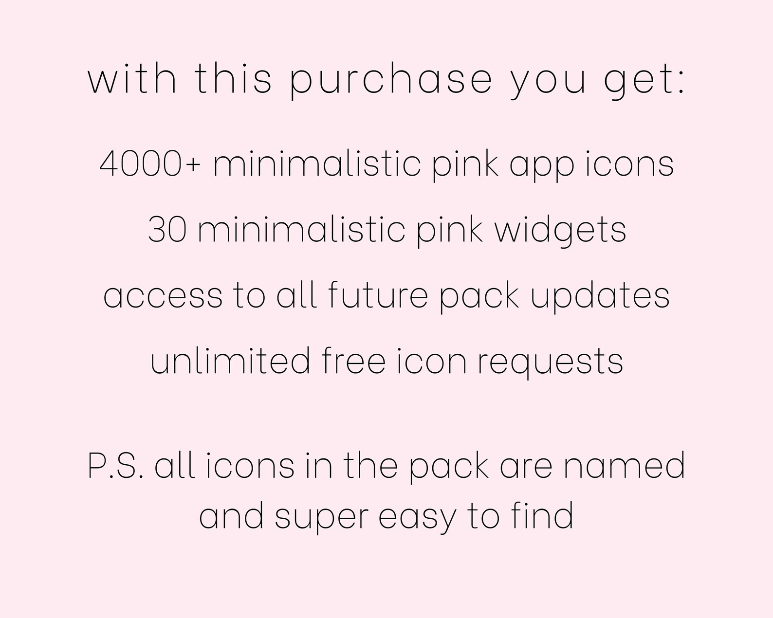 4000 Pastel Pink IOS 14 / 15 App Icons Pack Blush Pink & - Etsy